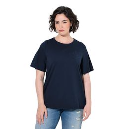 Ulla Popken Shirt in marine | Gr.: 54-56