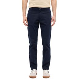 Mustang Herren 5-Pocket-Hose "Herren Style Brad Chino", blau, Gr. 36, unifarben, Web, 98% Baumwolle, 2% Elasthan, Hosen