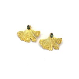 Les Reines Ohrringe 'The Blossom' Damen Gr&ouml;&szlig;e 2.5 cm x 2.5 cm gold
