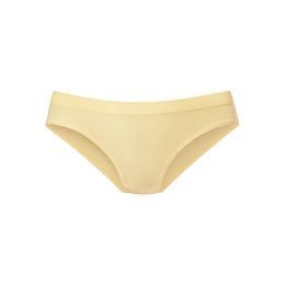 Lascana Damen Slip, Gelb, Gr. 44/46, Unterhosen, Material: Baumwolle