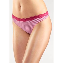 Lascana Damen String, Bunt, Gr. 40/42, Unterhosen, Material: Baumwolle
