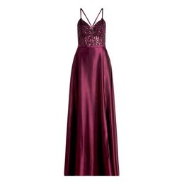 Vera Mont Abendkleid mit Stickerei in Prune Wine | Gr.: 40