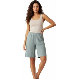LPO Damen Yogashorts "Yogashorts Kiki Flow", gr&uuml;n, Gr. 38, Web, 93% Viskose. 7% Elasthan, Hosen