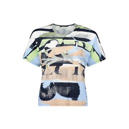Betty Barclay Oversize-Shirt mit Aufdruck in Blau/Beige | Gr.: 40