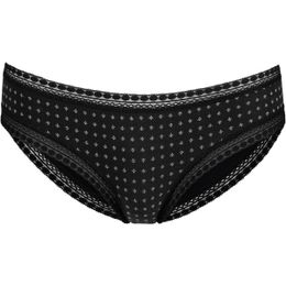 Lascana Damen Bikinislip, Schwarz, Gr. 36/38, Unterhosen, Material: Baumwolle