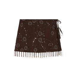 Bershka Strandrock Damen Gr&ouml;&szlig;e One Size dunkelbraun