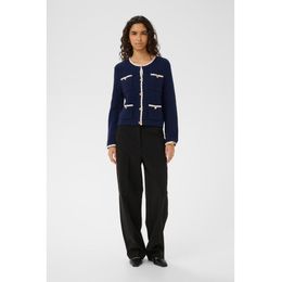 Soaked in Luxury Strickjacke SLNobilo Gerade Passform in Night Sky | Gr.: L