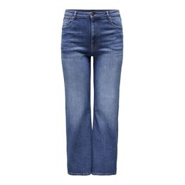 Only Carmakoma Jeans mit weitem Bein in Medium Blue Denim | Gr.: w54-L32