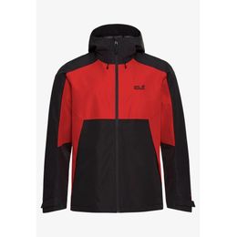 Jack Wolfskin Regenjacke in rot | Gr.: L