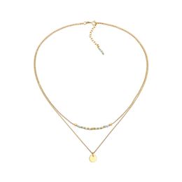 Elli Kette Damen Gr&ouml;&szlig;e 38 gold / mint