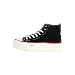 victoria Hohe Schn&uuml;r-Sneaker Schwarz | Gr.: 39