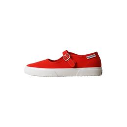 Superga Ballerinas mit Riemchen &bdquo;Leggera&ldquo; Rot | Gr.: 41