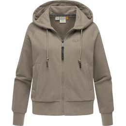 Ragwear Zip-Up Hoodie 'Taila' female size XS Chocolate
