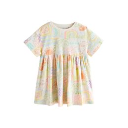 next Kleid 'Essential' M&auml;dchen Gr&ouml;&szlig;e 122 creme / pastellblau / pastellgelb / pastellgr&uuml;n