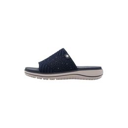 Jana Coshy-Sandalen mit Keilabsatz zum Hineinschl&uuml;pfen Blau | Gr.: 38