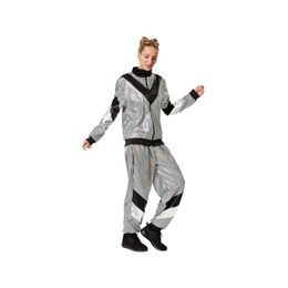TecTake Retro-Trainingsanzug, Gr. M, Jacke und Hose im gl&auml;nzenden Retro-Look | Gr.: XXL