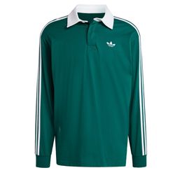 adidas originals Shirt '3-STRIPES RUGBY LONGSLEEVE' male size XXL Fir / White