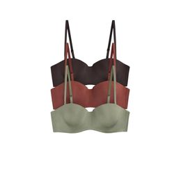 The Set BH Damen Gr&ouml;&szlig;e 85 khaki / burgunder / schwarz