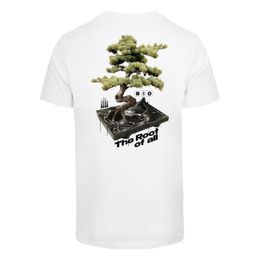 MisterTee Herren T-Shirt "MisterTee Herren Root of All Tee"wei&szlig;, Gr. XL, bedruckt, 100% Baumwolle, Shirts