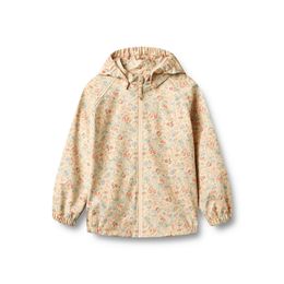 Wheat Funktionsjacke 'Chardy' M&auml;dchen Gr&ouml;&szlig;e 116 sand / hellblau / gelb / kirschrot