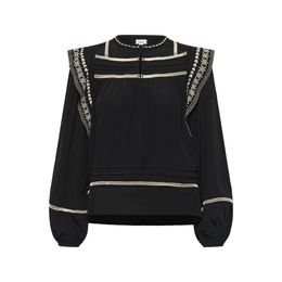 Saint Tropez Bluse 'RosaliaSZ' Damen Gr&ouml;&szlig;e XL hellbeige / schwarz