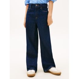 Tommy Hilfiger M&auml;dchen Schlagjeans "MABEL RINSE JEANS", blau, Gr. 4, unifarben, Denim/Jeans, Obermaterial: 99% Baumwolle, 1% Elasthan, Jeans, Regular