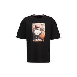 19V69 Italia T-Shirt 'Tamaro Streetart' Herren Gr&ouml;&szlig;e XXL beige / braun / schwarz / wei&szlig;