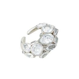 Yparis Ohrringe 'Ear cuff Orion S' Damen Gr&ouml;&szlig;e 2.5 cm x 2.5 cm silber