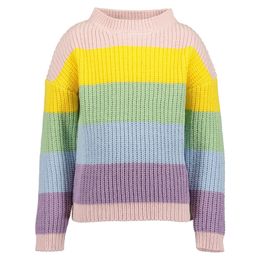 Blue Seven M&auml;dchen Strickpullover, bunt, Gr. 122, gestreift, Strick, Obermaterial: 100% Polyester, Pullover, Kunstfaser, Blockstreifen