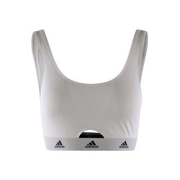 Adidas Bustier SCOOP BRALETTE in Wei&szlig; | Gr.: XXL
