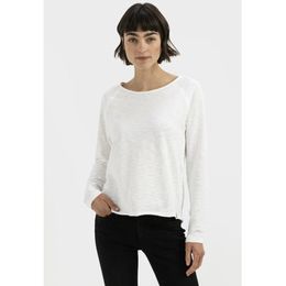 Camel Active Langarmshirt aus reiner Baumwolle in Wei&szlig; | Gr.: XL