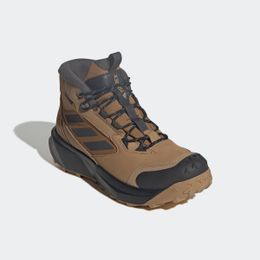adidas terrex Herren Winterboots "WINTER LEATHER MID CUT RAIN.RDY COLD.RDY", Gr. 37, braun, Leder, Textil, Schuhe, Winterschuhe, Winterstiefel,