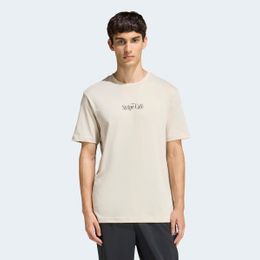 Herren T-Shirt "M DONUT BOX T", beige, Gr. L, adidas Sportswear, Obermaterial: 100% Baumwolle, Shirts