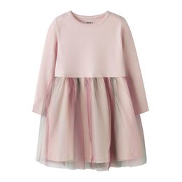 name it Kleid 'NMFLOUISA' M&auml;dchen Gr&ouml;&szlig;e 116 gr&uuml;n / rosa / pitaya