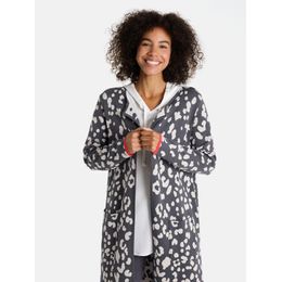 LIEBLINGSST&Uuml;CK LIEBLINGSST&Uuml;CK Damen Strickjacke "DorleL", grau, Gr. 36, 60% Baumwolle, 40% Viskose, Strickjacken, mit Baumwolle und Viskose