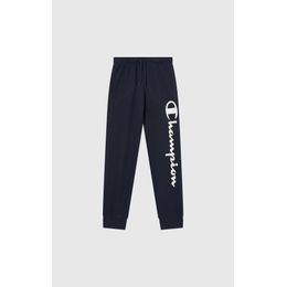 Champion Jungen Jogginghose "SPORTWEAR JOGGERS Standard Fit", blau, Gr. S, Obermaterial: 55% Baumwolle, 45% Polyester, Hosen, f&uuml;r Kinder, mit