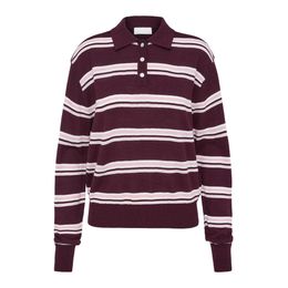 LeGer by Lena Gercke Pullover 'Lilith' Damen Gr&ouml;&szlig;e XS aubergine / rosa / wei&szlig;
