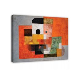 WALLARENA Leinwandbild Abstrakt in Orange | Gr.: 40 x 30 cm