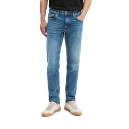 Marc O'Polo MARC O'POLO Herren 5-Pocket-Jeans "aus stretchigem Bio-Baumwoll-Mix", blau, Gr. 34, unifarben, Obermaterial: 90% Baumwolle, 9% Polyester, 1%