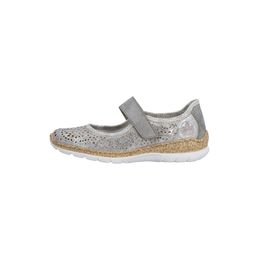 Rieker Ballerinas mit Klettverschluss Grau | Gr.: 39