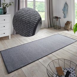L&auml;ufer Hanse Home, B:67cm H:5mm L:200cm, grau, Polypropylen (PP), Flur, Teppiche, "Boucl&eacute;", rutschfest, Sisal Optik, Teppich, K&uuml;che, Flur, schlicht,