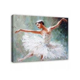 WALLARENA Leinwandbild Frau in Wei&szlig; | Gr.: 60 x 40 cm