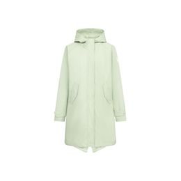 Derbe Friese Traveby Plain Regenmantel in fog green | Gr.: 38
