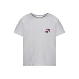 SATURNDAY T-Shirt mit Herz-Stickerei in Grau | Gr.: 98
