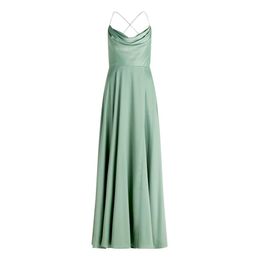 Vera Mont Abendkleid mit Wasserfallausschnitt in Foggy Green | Gr.: 44