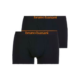 Bruno Banani Herren Boxershorts "Short 2Pack Quick Access", Gr. XXL, schwarz, Obermaterial: 93% Baumwolle, 7% Elasthan, kontrastfarbene Details,