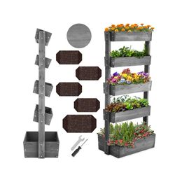 TecTake Pflanzk&uuml;bel, Pflanzvlies, 85 x 45 x 140 cm, wetterfest und standsicher | Gr.: 60 x 140 cm