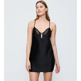 Triumph Damen Unterkleid "A Weekend to Remember NDW", Gr. 38, schwarz, Satin, Obermaterial: 100% Polyester, Kleider, weich und sinnlich