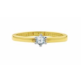 Adelia&acute;s ADELIA ́S Damen Solit&auml;rring "Solit&auml;rring 333 Gold ( 8K ) mit Zirkonia", 52, Gold, gold, Gold, Fingerringe, Goldring Diamant