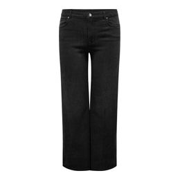Only Carmakoma Jeans mit weitem Bein in Washed Black | Gr.: W42/L32